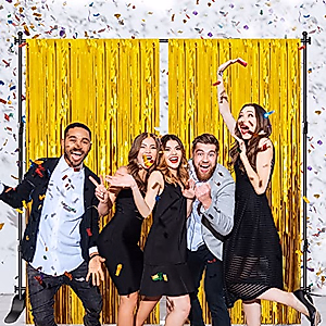 FUDESY Backdrop Banner Stand, 10x8ft Heavy Duty Display Frame Stand, Adjustable Metal Telescopic Tube, Step and Repeat Background Stand Kit for Trade Show, Photography Photo Booth, Party,with Sandbags