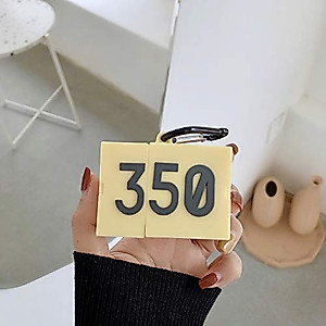 Airpods Case, Silicone Sneaker 350 Shoe Box Case Compatible for Airpods 2/1, Shockproof Airpod Case Cover Accessories with Keychain for Kids Girls Teens Boys Men Women