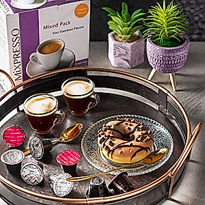 Mixpresso Espresso Machine for Nespresso Compatible Capsule, Single Serve Coffee Maker Programmable Buttons for Espresso and Lungo, Premium Italian 19 Bar High Pressure Pump 27oz 1400W (Red)