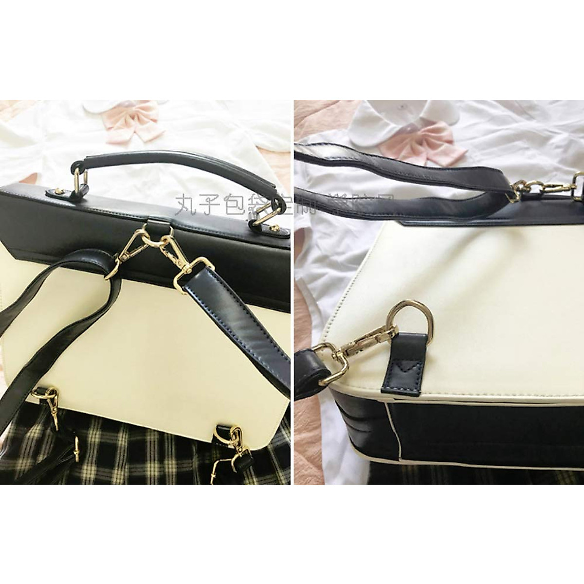 GK-O Japanese JK School Uniform Bookbag Backpack Cosplay Handbag Vintage Shoulder Bag (Blue)