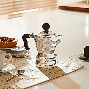 Alessi AAM33 by Alessandro Mendini Stovetop Espresso Maker, 1 Cup, Black