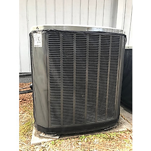 MESH Air Conditioner Cover: CUSTOM AC Cover designed to PROTECT coils from clogging - leaves, grass, cottonwood, dust and debris