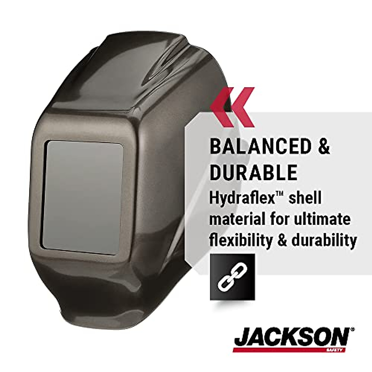 Jackson Safety Welding Helmet, Lightweight, Durable, Flexible, Fixed Shade W10 HLX Protective Welder Face Mask with Black Shell for Men and Women, Heavy Metal Graphic, 20508
