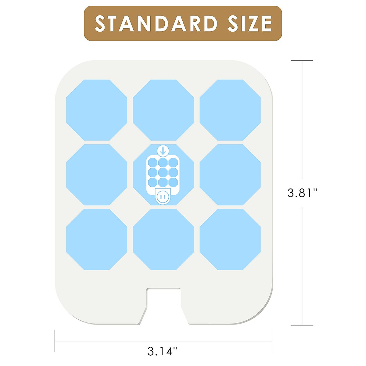 TINDTOP 24 Pack Refills Glue Cards for Safer Home, Compatible with SH502, SH503, 23005-06 and DT3005W, DT3005W-DS3 Dot Plug-in Indoor Replacement Sticky Glue Boards