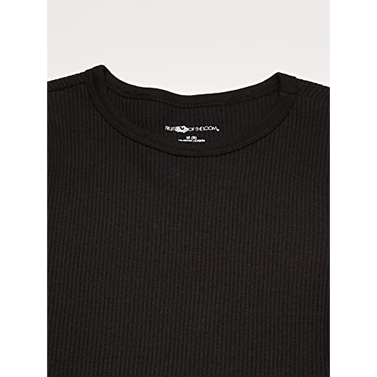 Fruit of the Loom boys Premium Thermal Waffle Underwear Base Layer Set, Black, 10 12 US