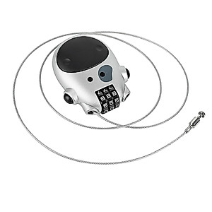 Combination Lock with 14.17in Cable Adjustable Cable Locks Security Wire Combination Lock for Stroller Bicycle Stroller Password Security Lock 3 Digit Code (White)