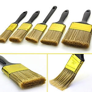 Great Andrew Paint Brushes, 30 PCS Great Value Multi use(3" 2" 1.5" 1" Flat &1.5" Angled) Paint Brush Pack, Paint Brushes Set for Home Furniture Fences and Wall Trim