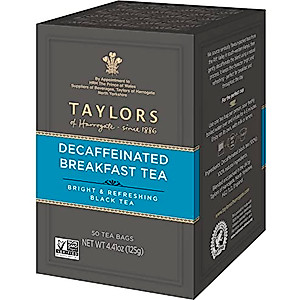 Taylors of Harrogate Decaffeinated Breakfast, 50 Teabags