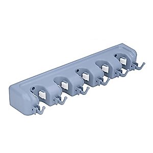 Broom Holder, Neat Light Weight Mop Wall Mounted Rack Easy To Install for Garage(Type B)
