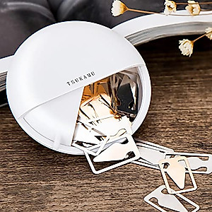 TsukamuX Book Darts,Line Book Markers Tin Brass Metal Bookmarks-50 Count. 7*7*1.5cm