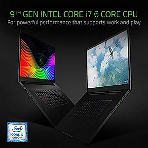 Razer Blade Pro 17 Gaming Laptop 2019: Intel Core i7-9750H, NVIDIA GeForce RTX 2080 Max-Q, 17.3" FHD 240Hz, 16GB RAM, 512GB SSD, CNC Aluminum, Chroma RGB Lighting, Thunderbolt 3, SD Card Reader