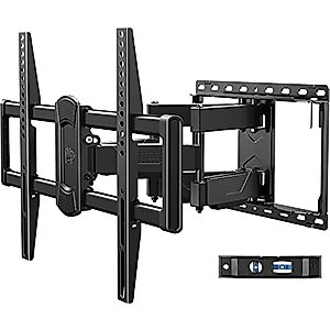 Mounting Dream UL listed Full Motion TV Wall Mount Swivel and Tilt for Most 42-75 Inch Flat Screen TV, TV Mount Bracket with Articulating Dual Arms, Max VESA 600x400mm, 100 lbs, Fits 16" Studs, MD2617