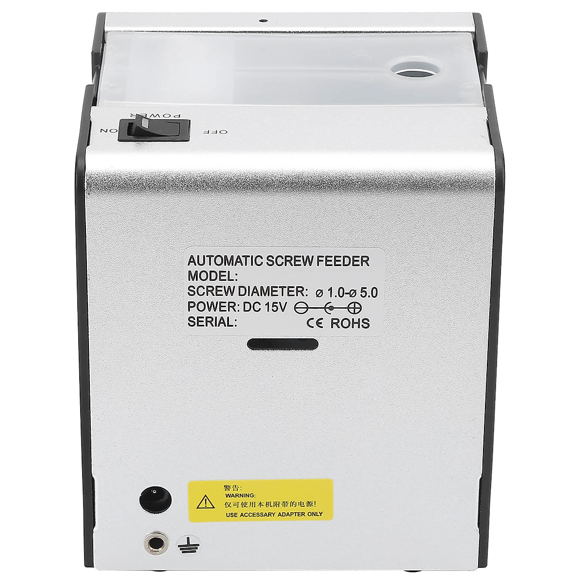 Automatic Screw Feeder Screwdriver Feeding Machine, AC100-240V DC 15V 200cc Screw Capacity for screw length less than 20mm(Transl)