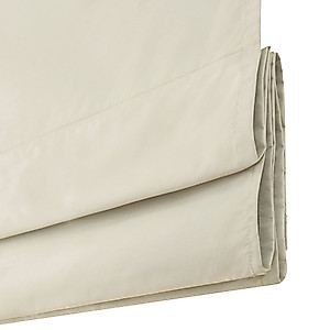 ECLIPSE Faux Silk Total Privacy Blackout Cordless Lined Window Roman Shade for Living Room, 27 in x 64 in, Gold