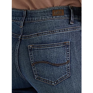 Lee Women's Ultra Lux Comfort with Flex Motion Straight Leg Jean Royal Chakra 10 Medium