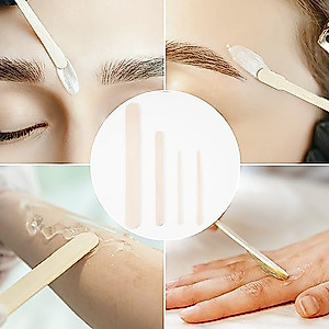 1200Pcs Waxing Sticks - 4 Style Assorted Wood Wax Sticks for Body Face Hair Removal, Eyebrow Lip Nose Small Waxing Applicator Sticks, Wax Spatula Applicator Wooden Craft Sticks