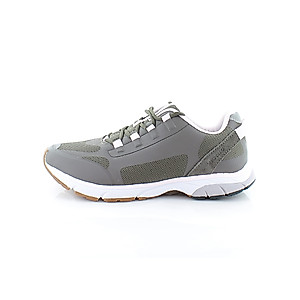 Vionic Women's Drift Edin Active Sneakers- Supportive Walking Shoes That Include Three-Zone Comfort with Orthotic Insole Arch Support, Medium and Wide Fit Stone 8 Medium US