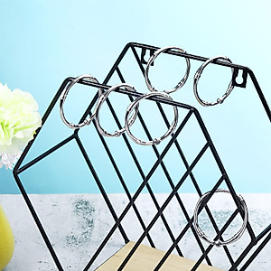 Karenhi 12 Pieces Shower Curtain Ring Metal Circular Rust Resistant Shower Curtain Hook Easy to Open and Close Round Shower Curtain Hook for Bathroom Decoration (Silver, Rustic Style)