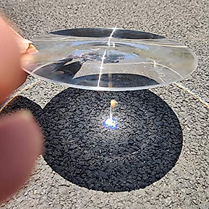 Fresnel Lens, Diameter 200mm (7.9''), Focal Length 100mm, Acrylic Lens (not Glass), for Physics Classroom,Solar Heating,Magnifiying. (Focal Length 100mm)