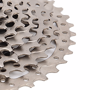 Dilwe Freewheel Cassette, Ultra Light 11 Speed Cassette Mountain Freewheel 9‑42T Compatible for SRAM XD