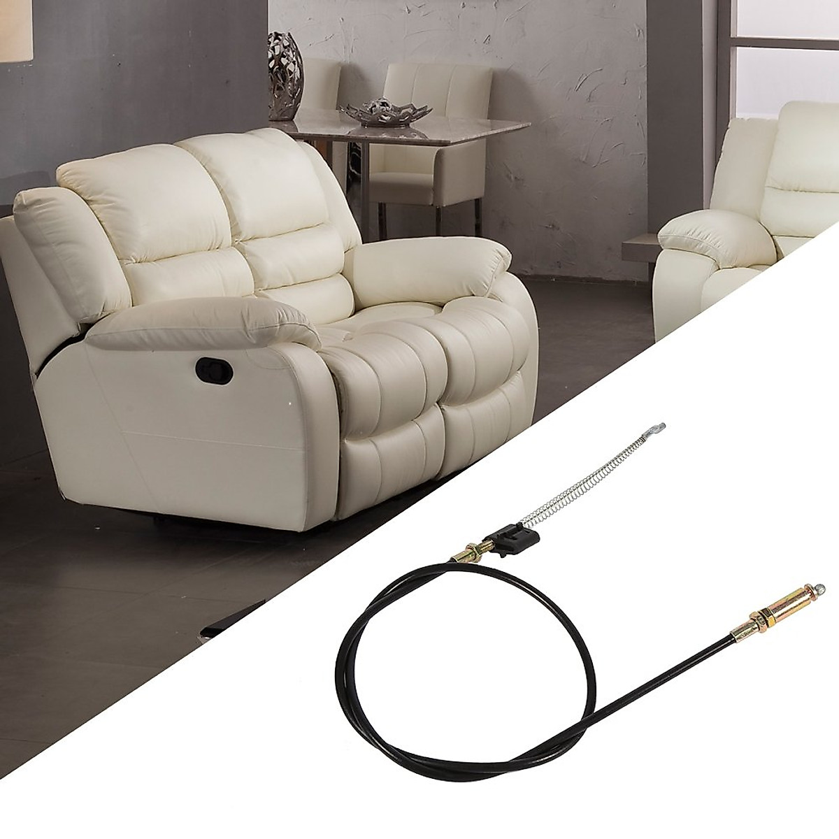 Walfront Sofa Couch Recliner Pull Cable Universal Recliner Release Cable Replacement Part Recliner Sofa Chair Couch Release Lever Pull Handle