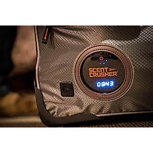 Scent Crusher Halo Series Covert Closet - Roller Bag Converts to Portable Closet, Includes The Halo Battery-Operated Generator to Remove Odors on Hunting Gear and Equipment