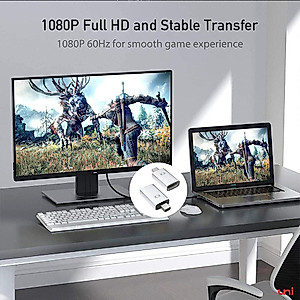 Mini DisplayPort to HDMI 1080P Female Adapter 2 Pack, Thunderbolt to HDMI Converter Compatible with MacBook Air 2022 and Before, MacBook Pro 2015 and Before, Surface Pro 2 3 4 6 and More