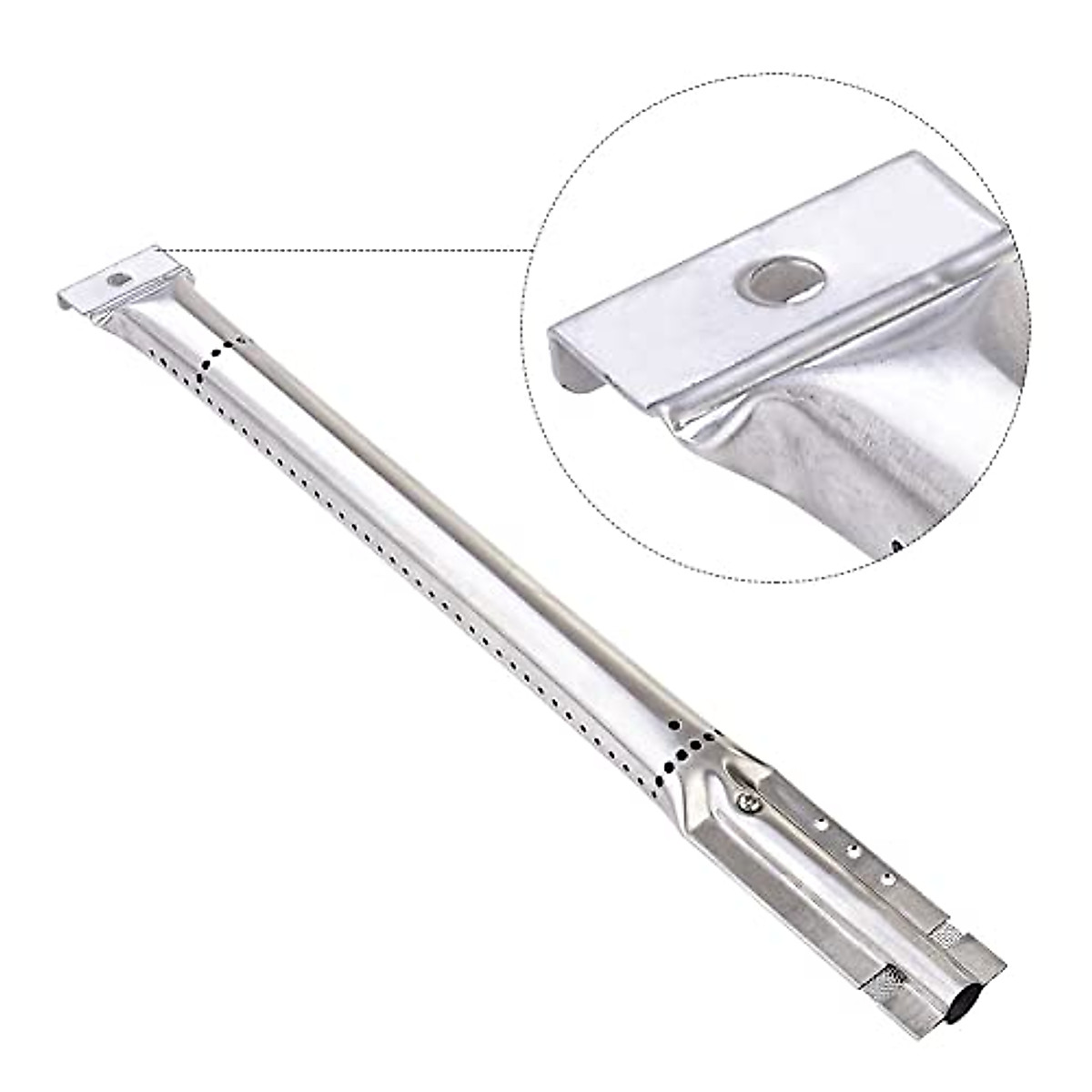 Htanch PN6281(4-Pack) SA5491 (4-Pack) 14 1/2" Porcelain Steel Heat Plate and Burner Replacement for Kenmore 415.16128010, 415.90111110 Charbroil 463235714