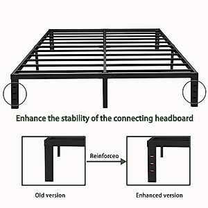 Goltriever 14 Inch California King Bed Frame Metal, Platform Bed Frame California King Size, Easy Assembly, Heavy Duty, No Box Spring Needed