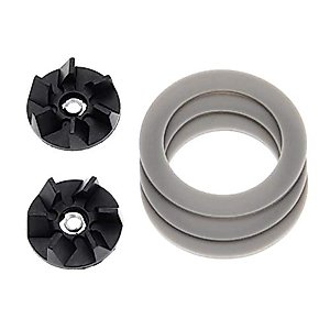 Replacement for Hamilton Beach Blender 2Pcs Motor Drive Coupling Gear Clutch, with 3Pcs Rubber Gasket Sealing O Ring, Compatible with Hamilton Beach Blender