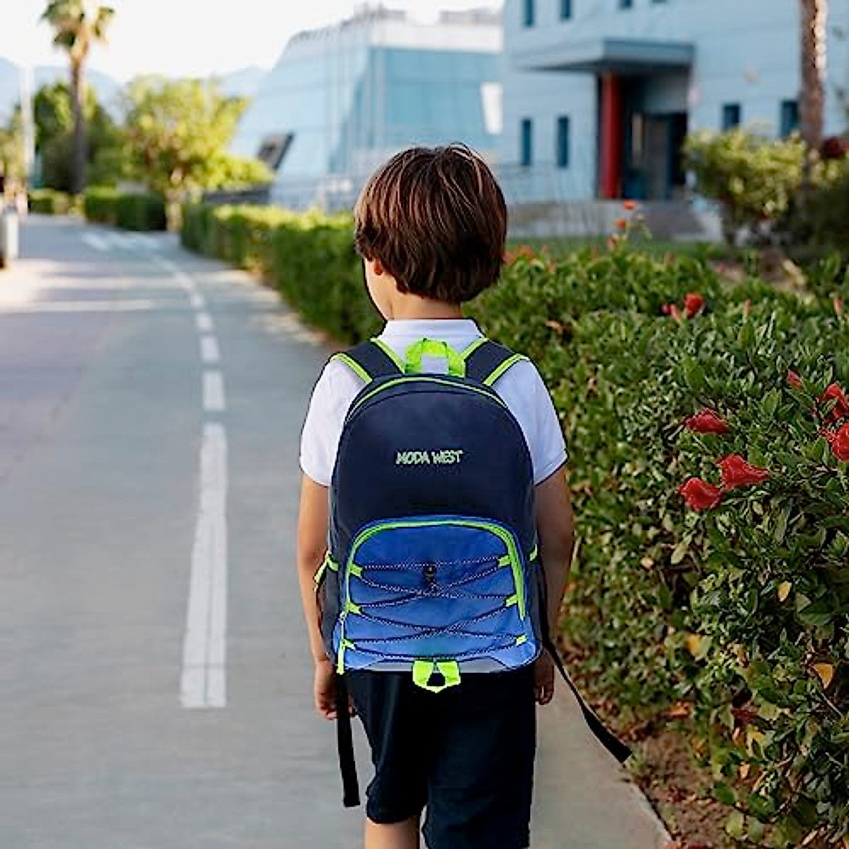 Moda West 24 Pack 17 inch Wholesale Bulk Backpack In Assorted Colors