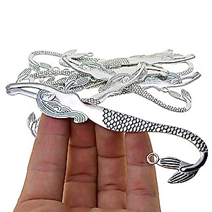 freneci 10x Mermaid Silver Metal Bookmarks W/Hole Jewelry