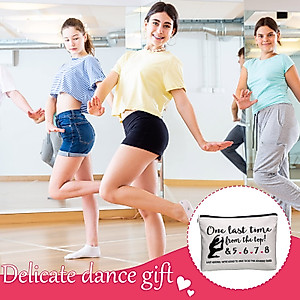 4 Pieces Live Love Dance Makeup Bag Dancer Cosmetic Bags Dancer Survival Kit Dancer Gifts Toiletry Zipper Pouch Portable Travel Case for Women Girl Dance Lover Teacher Dance Team