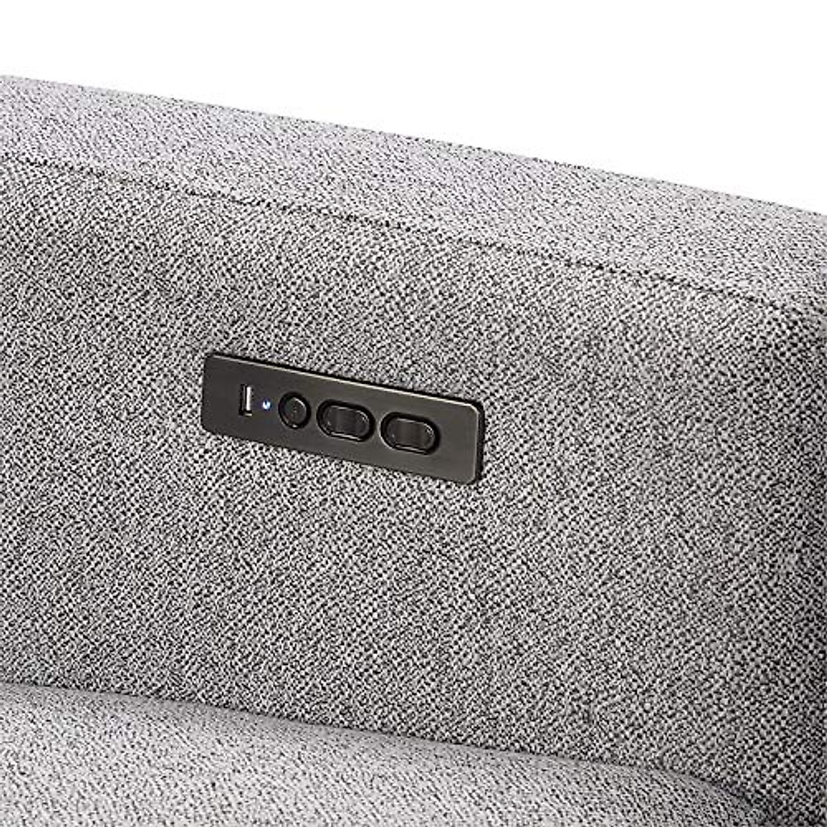 Steve Silver Isla Gray Tweed Fabric Power Reclining Sectional
