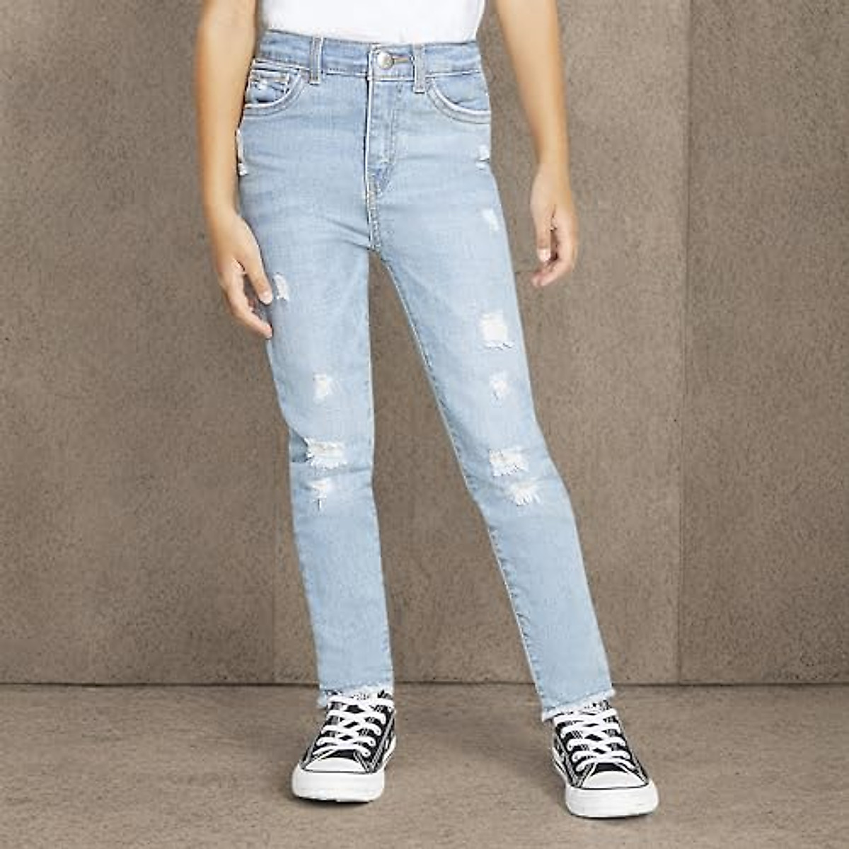 Levi's Girls' 720 High Rise Super Skinny Fit Jeans, Blue, 14