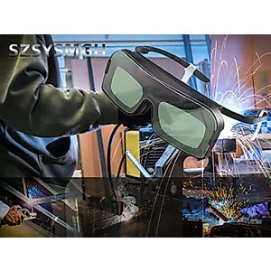 SZSYSMGH True Color Welding Glasses Protective Mask,Welder Glasses Solar Automatic Dimming Welding Goggle for TIG MIG MMA Plasma
