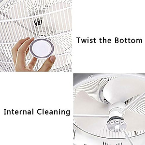 YIYIBYUS 23.5 Inch Modern Black Chandelier Ceiling Fan LED 3 Colors 3 Speeds Ceiling Fan with Light and Remote Control Mute Suitable for Living Room, Bedroom, Dining Room