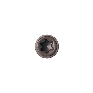 YYL,Composite Decking Stainless Steel Wood Screw, #10x2-1/2,Star Drive,Torx 20, Type 17 Slot Point,Wood Screw,1 Free Bit Included (#10x2-1/2, Dark Brown, 350)