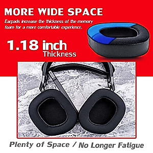 HS80 Cooling Gel Ear Pads Compatible with HS80 Headset I Thicker Enhanced Memory Foam - More Breathable Comfort by DIMOST