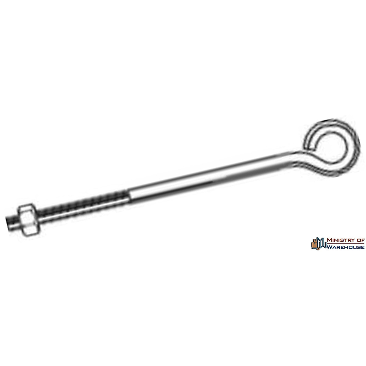 10 Pcs Eyebolt Turned Wire 1/4-20 1/2"