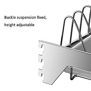 PLABCATNB Dish Rack,Kitchen Racks Drain Dish Rack Wall Mount Perforated Installation - 2 Layers / 3 Layers/3 Layers (2 Layers)