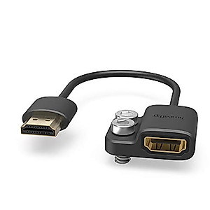 SMALLRIG Ultra-Slim 4K HDMI Adapter Cable, Female HDMI Type A to Male HDMI Type A, 4K@60HZ, for BMPCC 4K & 6K / for Sony A7SIII / for Panasonic GH5, S1H - 3019