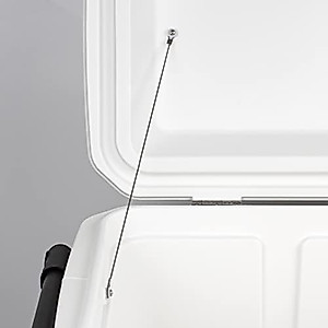 14 inch Heavy Duty Stainless Steel Cooler Lid Strap Replacement Plastic Lid Strap for Igloo Coolers and Coleman Coolers Replacement Parts,Cooler Lid Strap Replacement kit (2)