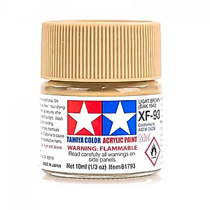 TAMIYA XF-93 Light Brown DAK 1942 TAM81793 Plastics Paint Acrylic