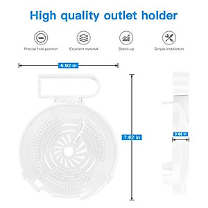 Koroao Wall Mount Holder for TP-Link Deco M9 Plus Whole Home Mesh WiFi System - No Cord Clutter and Save Space Ceiling Bracket (2-Pack)