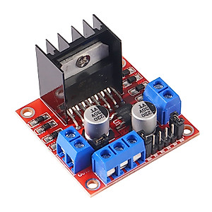 D-FLIFE 5pcs L298N Stepper Motor Driver Controller Board Dual H Bridge Module for Arduino Smart Car Power MEGA R3 Mega2560
