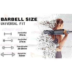 Squat Pad Barbell Pad Hip Thrust Pad Barbell Cushion Foam Sponge for Squat,Lunge,Weight Lifting Comfort Protection of Shoulders,Neck,Back,Crotch Suitable for Gym Standard Olympic Barbell Black