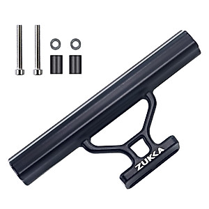 ZUKKA Bike Handlebar Extender Double Handlebar Extension Bracket Integrated Molding Aluminum Alloy - Double Screw Fixations Bicycle Space Extension Mount