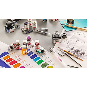 J. Herbin Fountain Pen Ink - 1 tin of 6 cartridges - Perle Noire