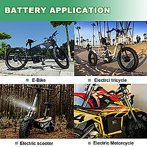 BtrPower 72V Ebike Battery 72V 20AH LiFePO4 Battery Pack with 5A Fast Charger and 80A BMS Fit for Electric,Scooter,Bicycles,Motorcycle 5500W-350W Motor